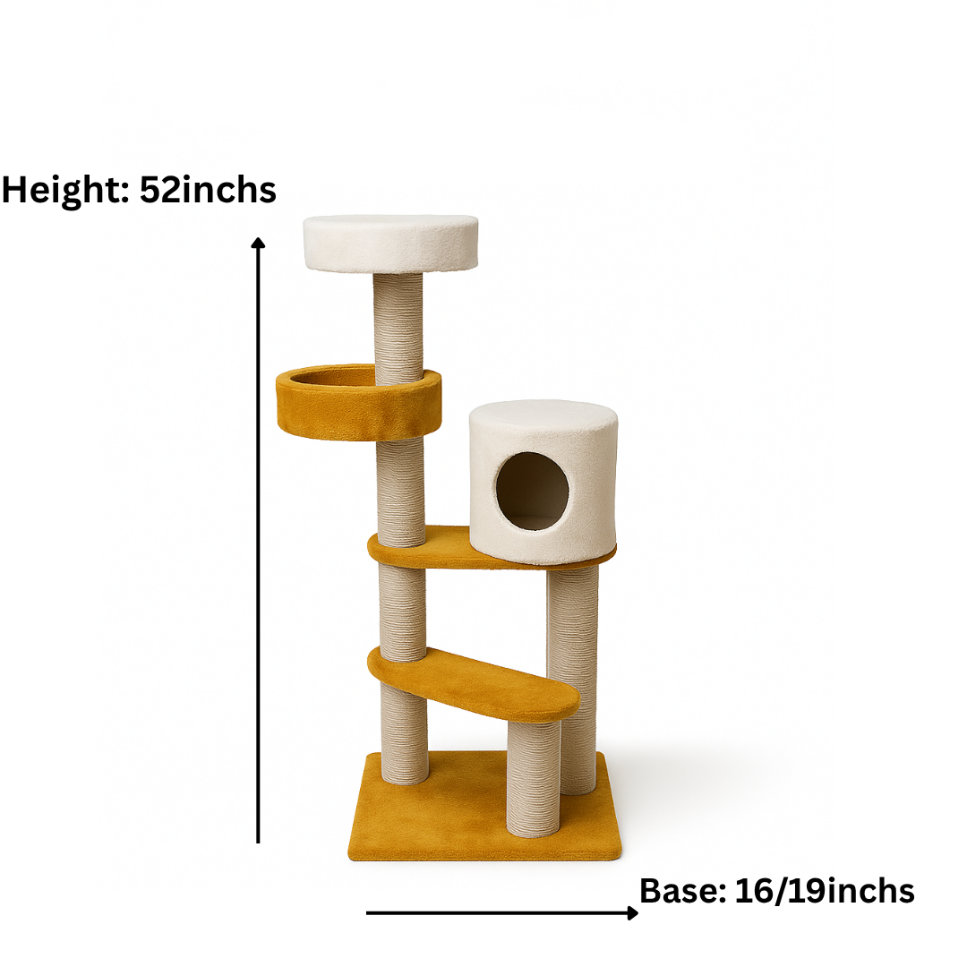 Spiral Round House Cat Tree – Petlife