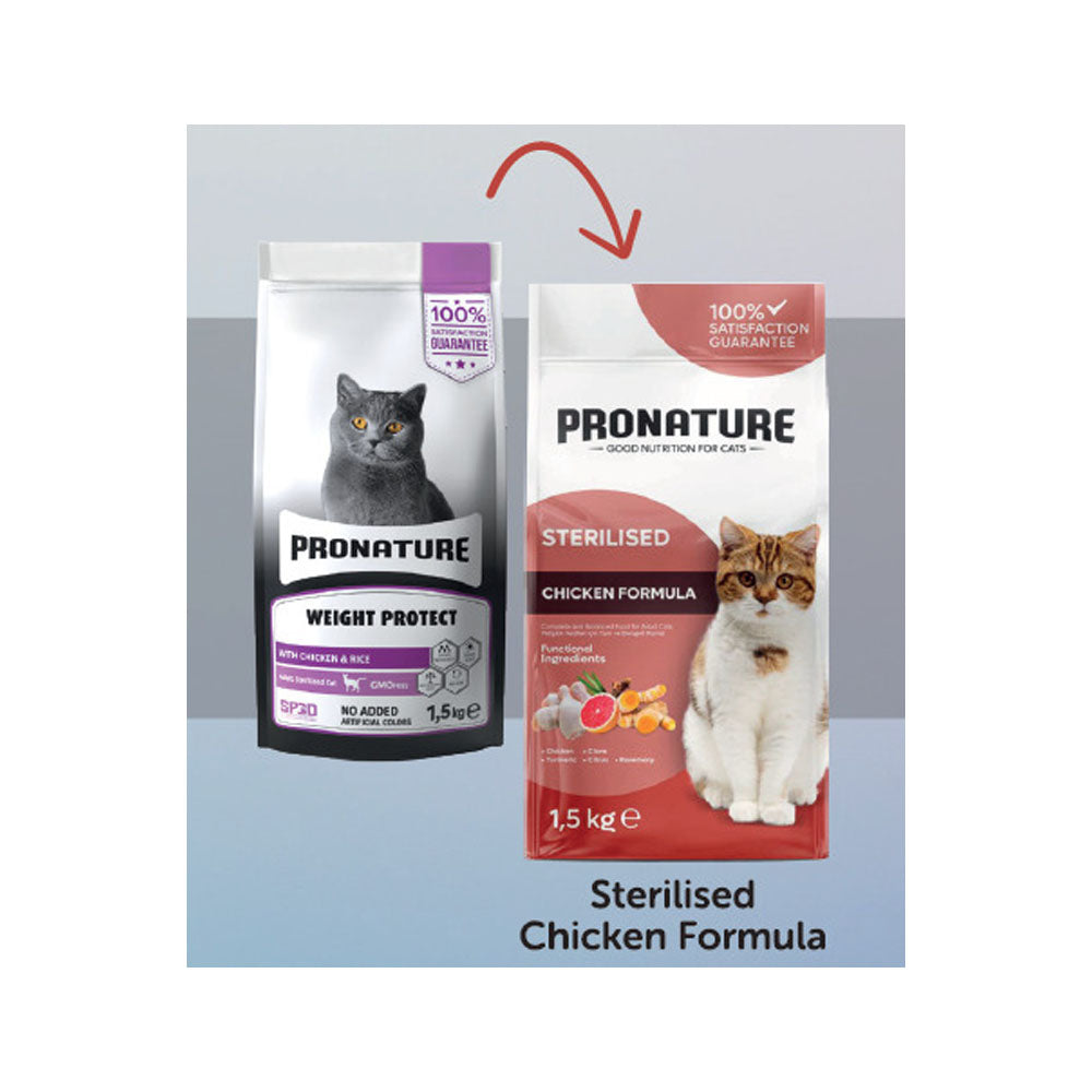 Pronature Weight Protect Cat Food Sterilized – Petlife.pk