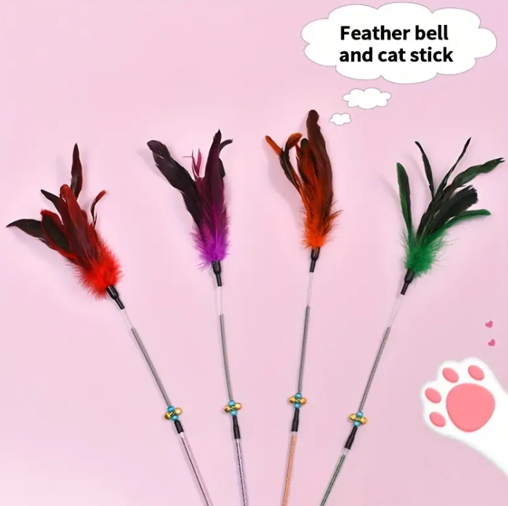 Cat Playing Stick With Spring – Petlife
